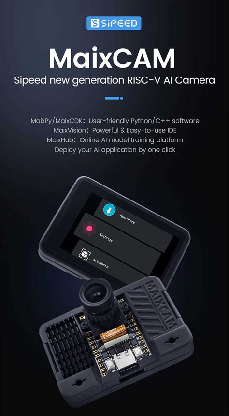 Sipeed MaixCAM SG RISC V AI Camera Kit With Screen Audio WIFI Linux Board