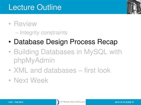 ppt referential integrity and database design recap from conceptual