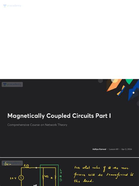 Magnetically Coupled Circuits Part I With Anno Pdf