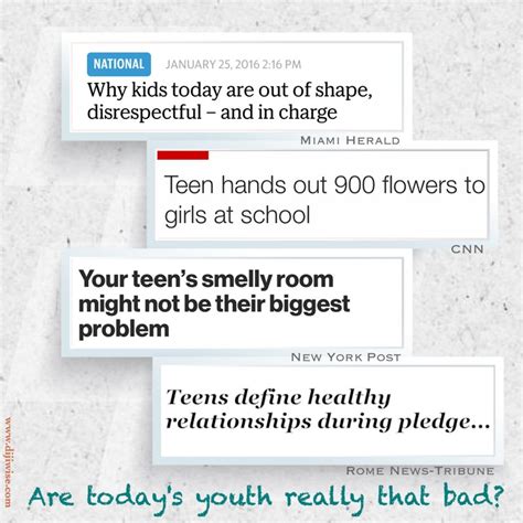 Are Todays Youth Really That Bad