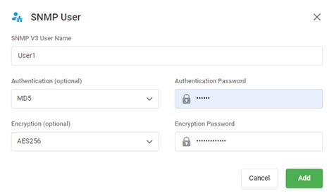 Configure An SNMP User