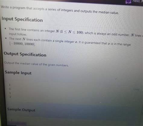 Solved Write A Program That Accepts A Series Of Integers And