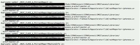Ios Resolving Duplicate Symbols In Cocoapods When Using
