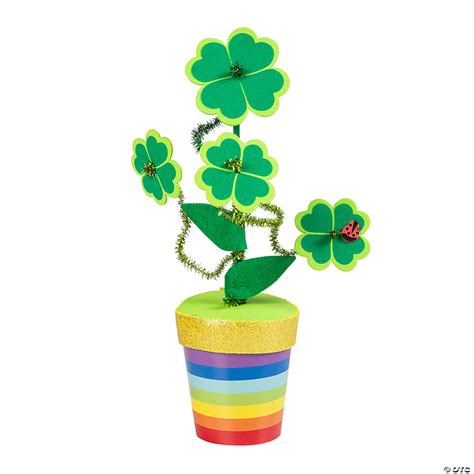 Four Leaf Clover Flowerpot Craft Kit Makes 6