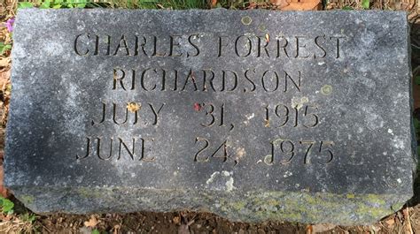 Charles Forrest Richardson 1915 1975 Find A Grave Memorial