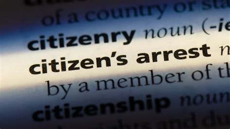 Citizens Arrest When It Is Legal In Dc
