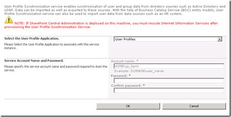 Configuring The User Profile Service In Sharepoint 2010 Sharepoint George A Gkm2 Solutions Blog