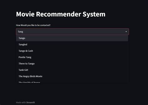 github udhavvvv dev movie recommender system movie recommender