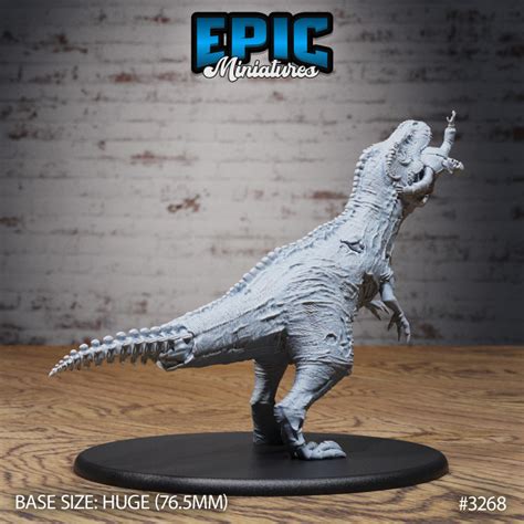 3d Printable Zombie T Rex Hunting Undead Dinosaur Evil