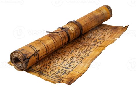 Rolled Ancient Egyptian Papyrus Scrolls Cut Out Stock 45912684 Png