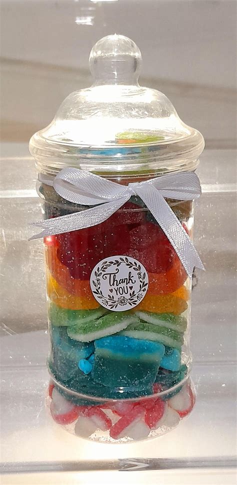 450g Pre Filled Mixed Fizzy Sweets Jar For T Party Any Occasions Birthday Party Halal