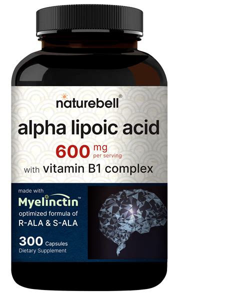 Naturebell Alpha Lipoic Acid 600mg Per Serving