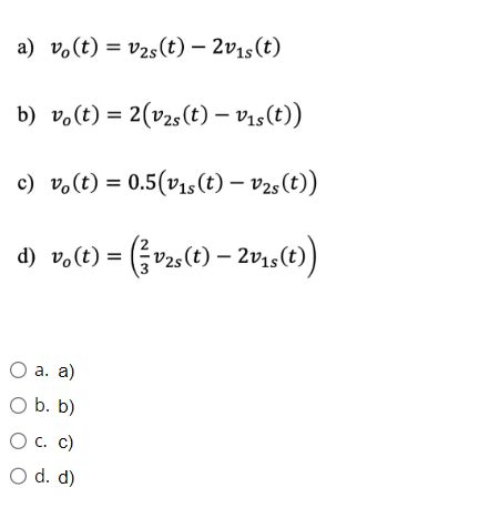 Solved Identify Correct Relationship Between The Output Chegg Com