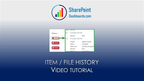 Version History Button In Sharepoint Online Microsoft Lists Modern List View Youtube