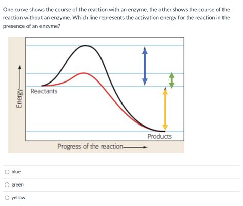 Solved One Curve Shows The Course Of The Reaction With An