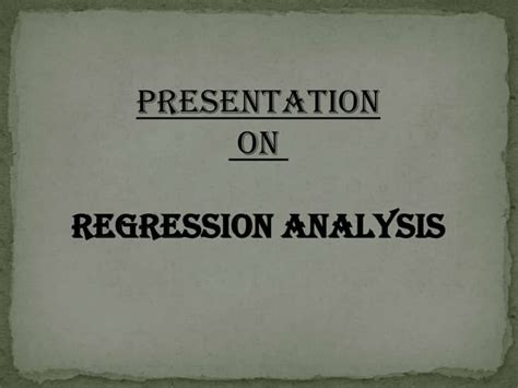 Simple Linear Regression Explanation Pptx