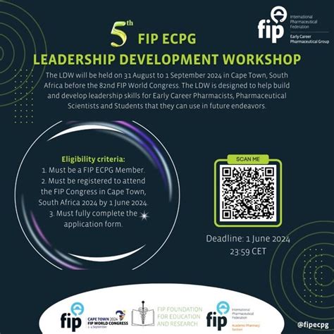 📌 Applications For The Fip Ecpg Leadership Development Workshop Are