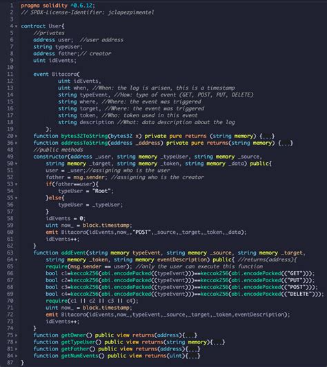 user smart contract in solidity language programming download