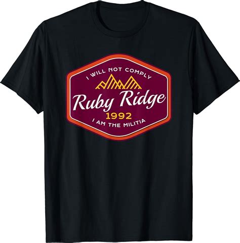 New Limited Remember Ruby Ridge I Will Not Comply T Shirt