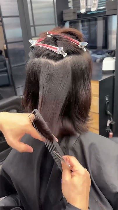 어려보이는중단발스타일중단발레이어드컷중단발 중단발레이어드컷 Hair Youtube