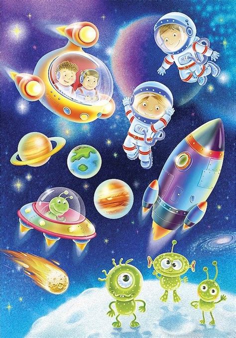 Pin by Галка on открытки | Illustration art kids, Nasa art, Art ...