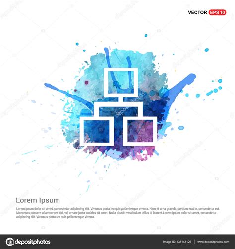 hierarchical network icon stock vector image by ©ibrandify 138148126