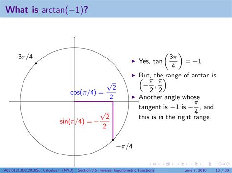 Lesson 16 Inverse Trigonometric Functions Pdf