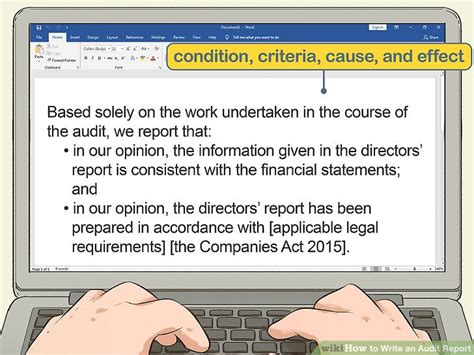 How To Write An Audit Report Steps With Pictures WikiHow