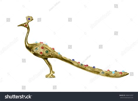 Peacock Gold Statue At Milagros Stapler Blog