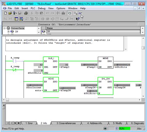 Online Monitoring Of Function Blocks In Siemens Step 7 Pmax Industrial Automation