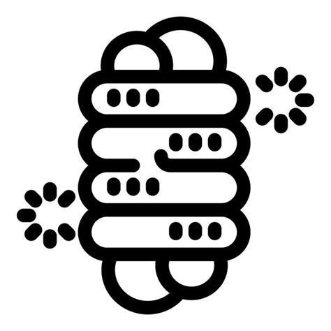 Premium Vector Cloud Computing Data Storage Icon Showing Server Rack With Loading Symbol