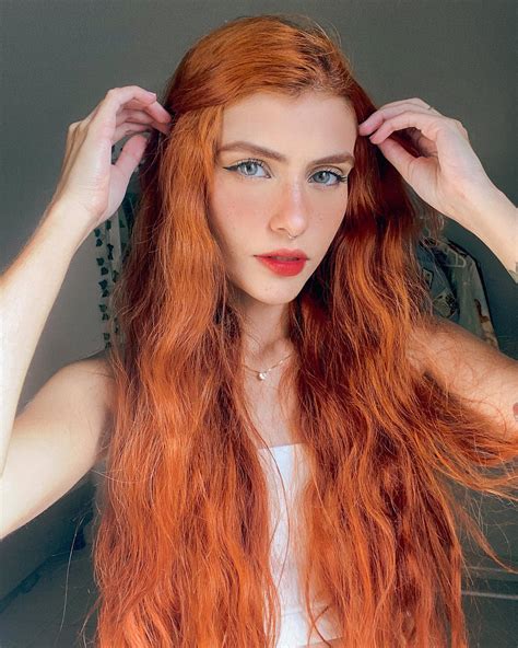 She Puts Her Hair Back In Place R Redhead Rousse Red