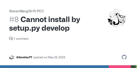 cannot install by setup py develop · issue 8 · stevenwang30 r pcc · github