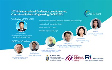 2023 8th International Conference On Automation Control And Robotics Engineering Cacre 2023