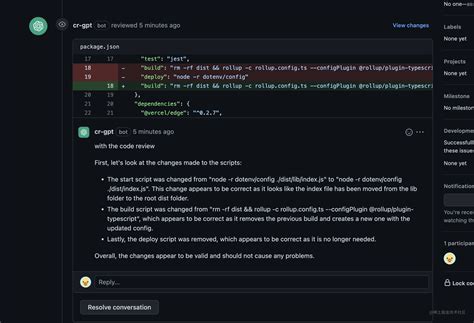 基于 chatgpt code review 机器人 掘金