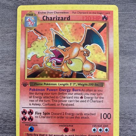 First Edition Charizard Etsy