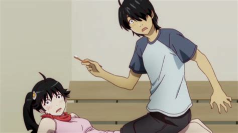 Toothbrush Scene Monogatari Monogatari Series Tsukimonogatari Thanks To Watching Please Like