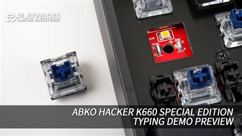 Abko Hacker K660 Special Edition Typing Demo Youtube