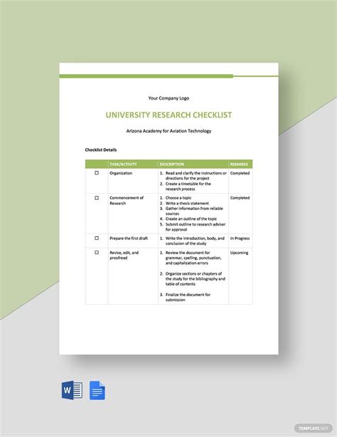 Page 5 Research Templates In Word Free Download