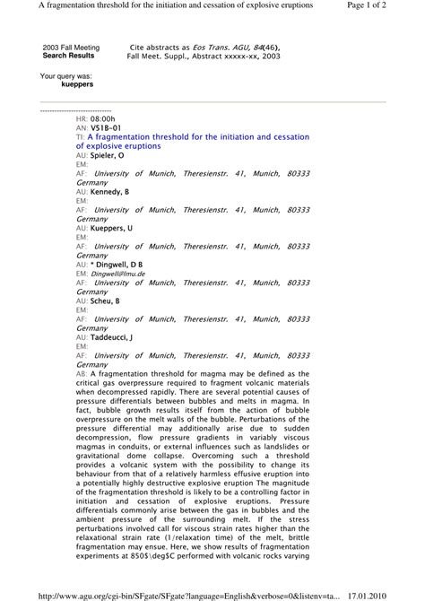 Pdf A Fragmentation Threshold For The Initiation And Cessation Of Explosive Eruptions