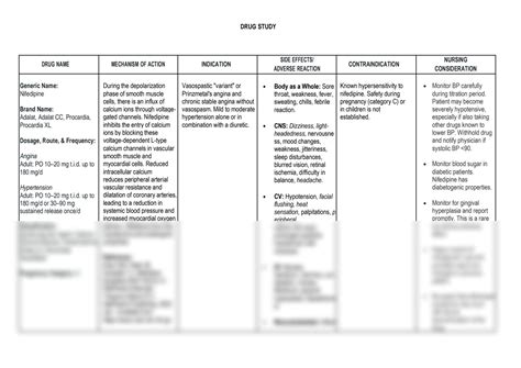 Solution Drug Study 8 Studypool