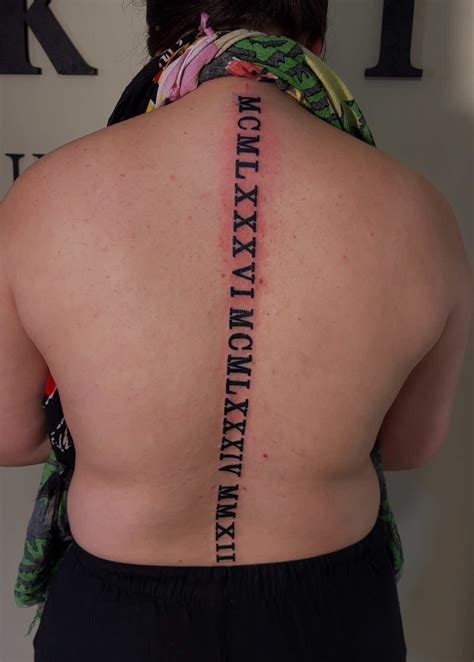 Stylish Roman Numerals Tattoos For Your Spine And Arm Tiktok