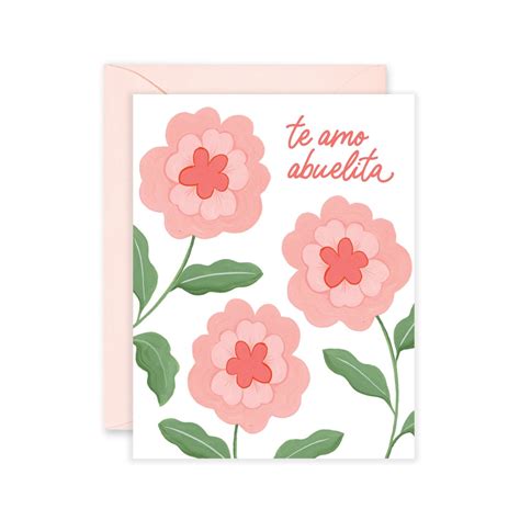 Te Amo Abuelita Feliz Dia De Las Madres Abuelita Card For Mom