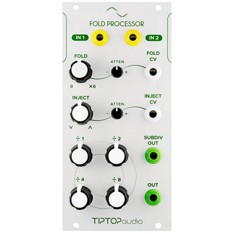 Tiptop Audio Synthesizer Modular Synthesizer Waveshaper Module Fold Processor Waveshaper