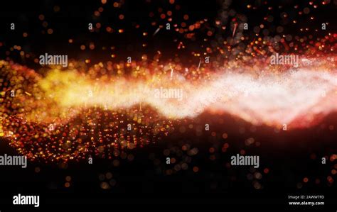 Plexus Of Abstract Glow Dots On A Black Background Loop Animations 3d