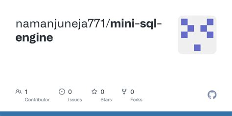 Github Namanjuneja771mini Sql Engine
