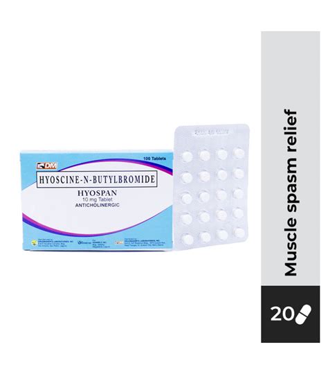 Hyospan Hyoscine N Butylbromide 10mg Tablet 20s