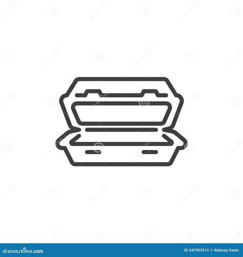 Clamshell Packaging Line Icon Stock Illustration Illustration Of Editable Cardboard 347902912