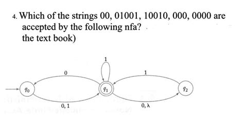 Solved 4 Which Of The Strings 0001001100100000000 Are