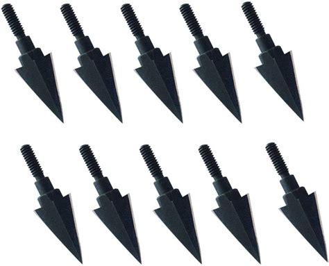 Tactical Steel Archery Arrowheads Arrow Tips Broadheads 9 Deadly